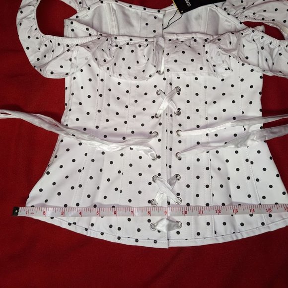 Corset Story Intimates And Sleepwear Polka Dot Straight Bustline